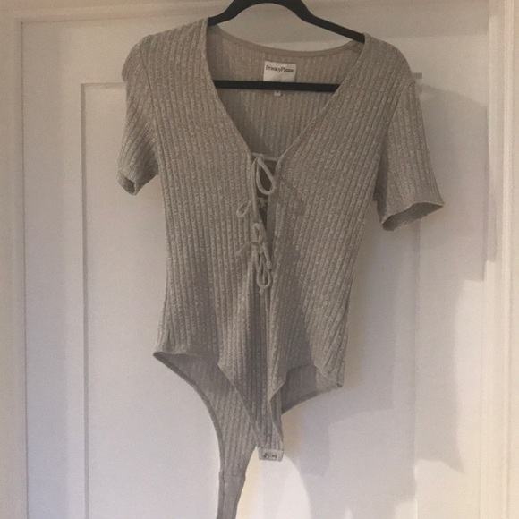 Privacy Please | Tops | Revolve Privacy Please Lace Up Tie Front Ribbed ...